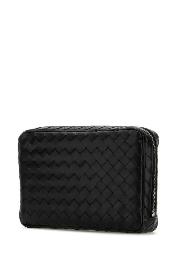 Bottega Veneta Leather Large Intrecciato Beauty Case