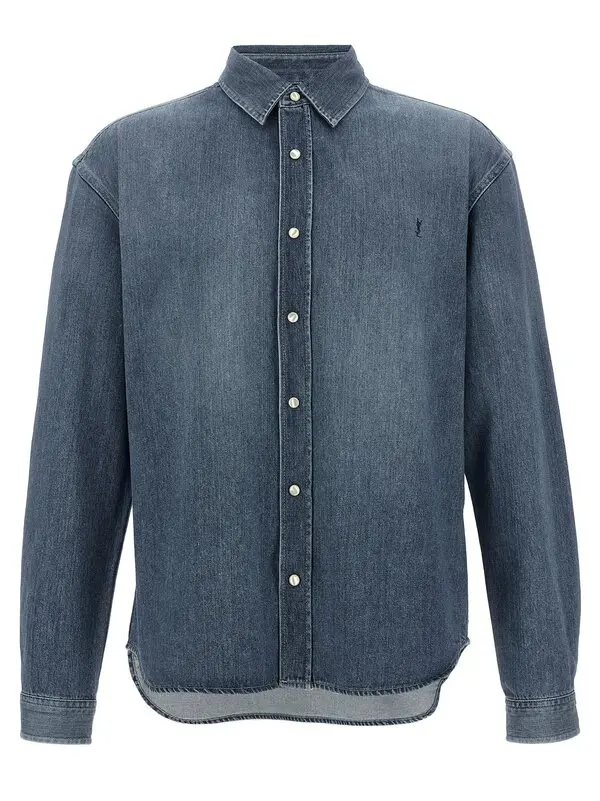 Saint Laurent Cassandre' Shirt - Blue