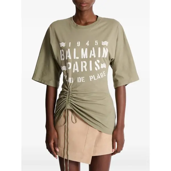 Balmain Paris Printed Cotton T-shirt