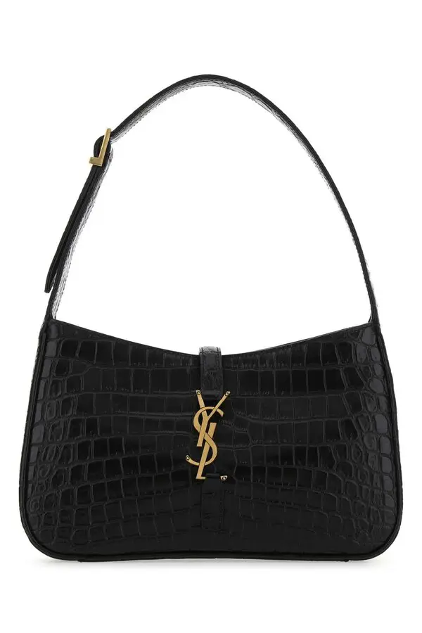 Saint Laurent Leather Le 5 A 7 Shoulder Bag - Black