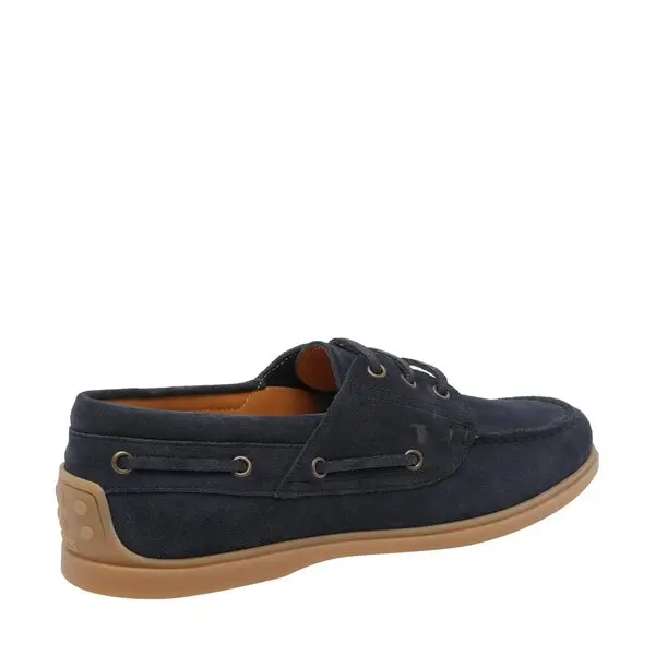TOD'S Suede Square Toe Loafers