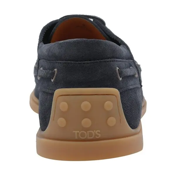 TOD'S Suede Square Toe Loafers