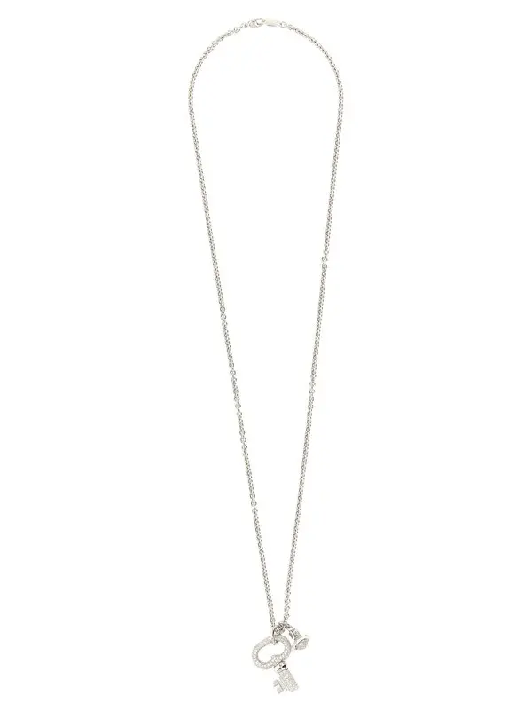 VIVIENNE WESTWOOD Ovidia Necklace With Key And Orb Charms - Silver