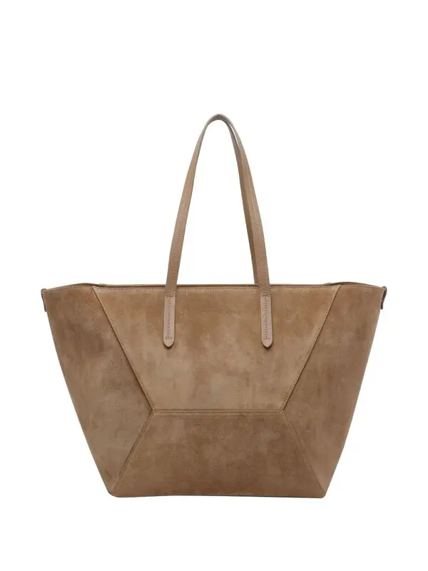 Brunello Cucinelli Leather Shopping Bag - Multicolor