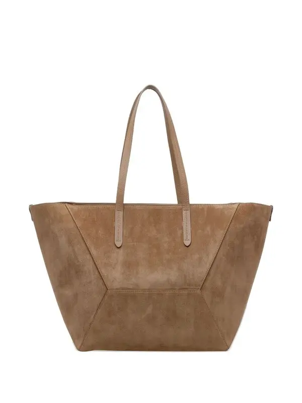 Brunello Cucinelli Leather Shopping Bag - Multicolor