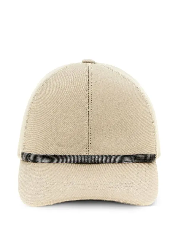 Brunello Cucinelli Baseball Cap With Embellishment - Multicolor