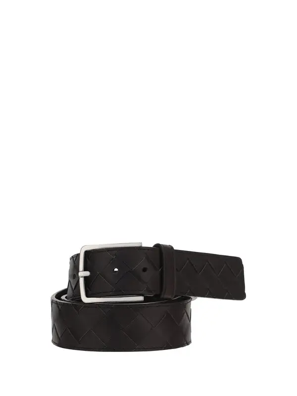 Bottega Veneta Woven Leather Belt - Brown