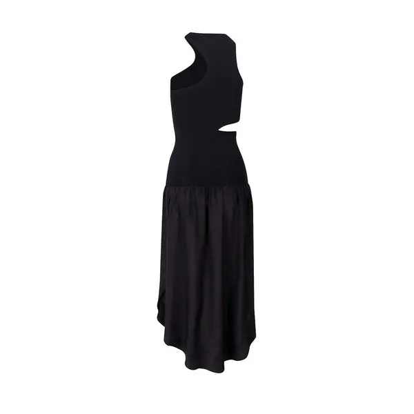 Stella McCartney Silk Cut-out Maxi Dress - Black