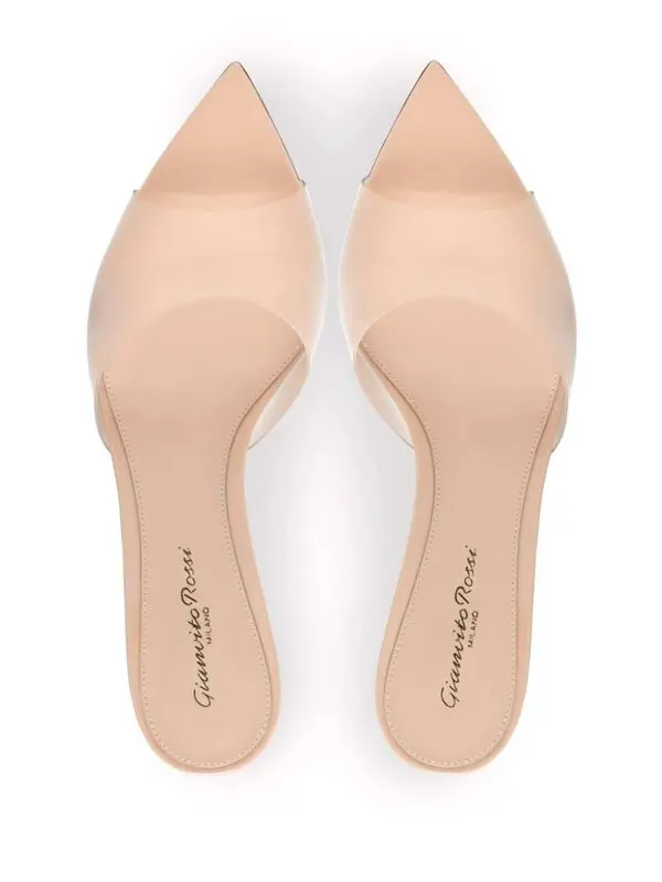 GIANVITO ROSSI Elle 55mm Translucent Mules - Multicolor