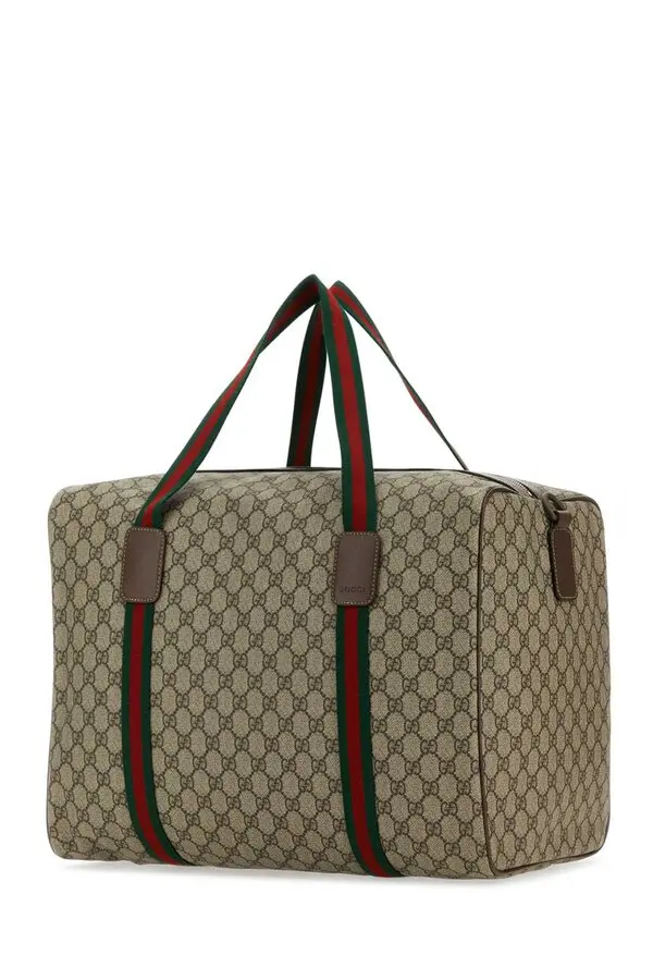 Gucci Gg Supreme Monogram Travel Duffle Bag