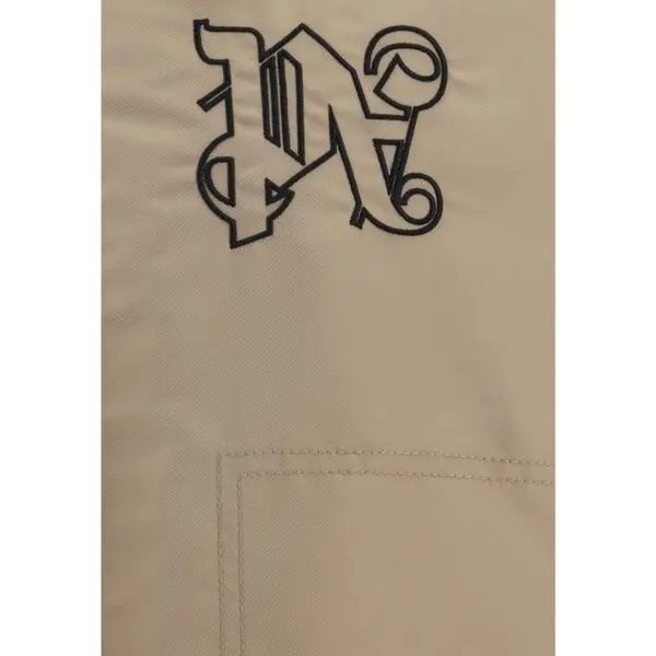Palm Angels Padded Bomber Jacket - Cream
