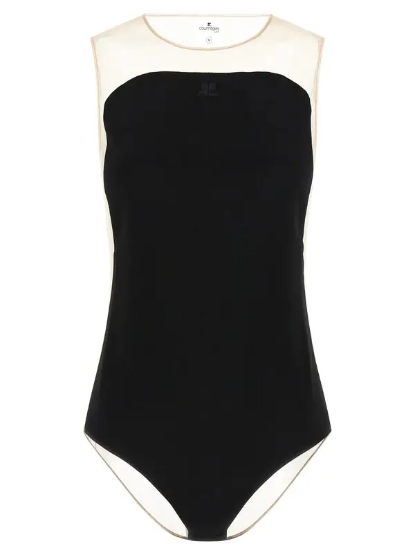 COURREGES Courrèges Illusion Sunshield Bodysuit - Black