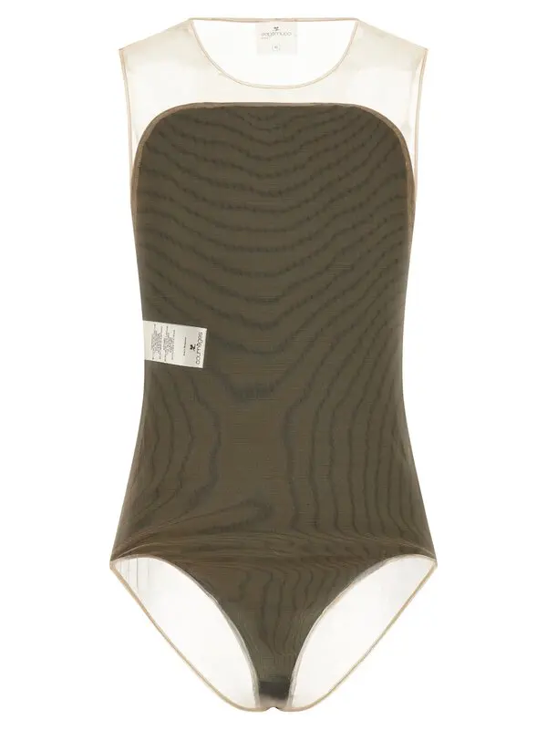 COURREGES Courrèges Illusion Sunshield Bodysuit - Black