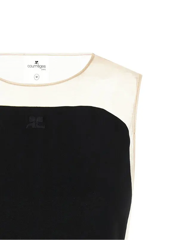 COURREGES Courrèges Illusion Sunshield Bodysuit - Black