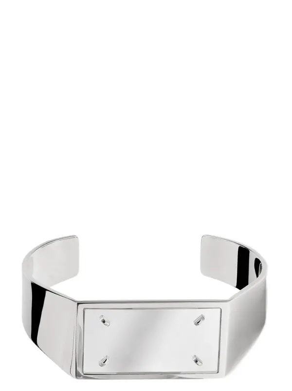 MAISON MARGIELA Four Stitches Bangle Bracelet - Silver
