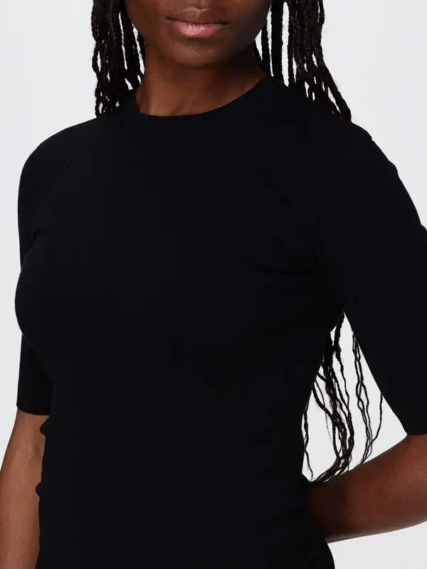Max Mara Ribbed Knit Pullover - Black