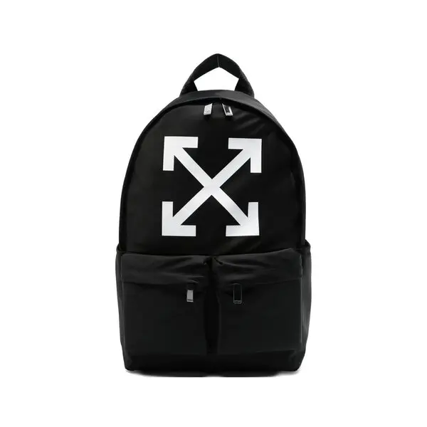 Off-White Arrow Motif Backpack - Black