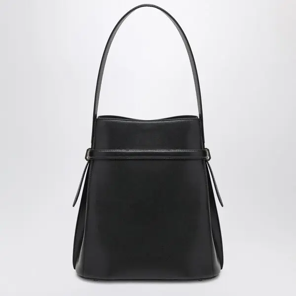 TOTEME Leather Bucket Bag - Black