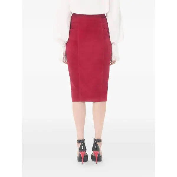 Valentino Garavani Suede Pencil Skirt