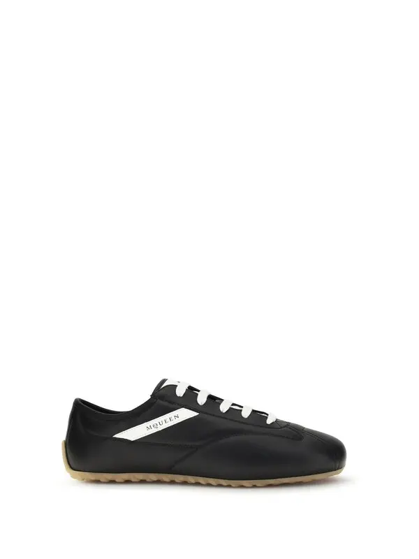 Alexander McQueen Low Boxer Sneakers In Nappa Leather - Black