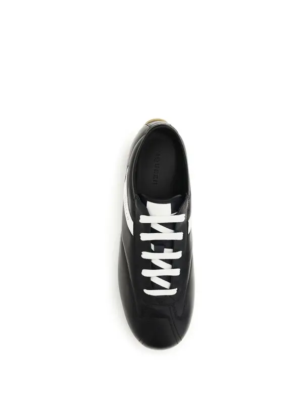 Alexander McQueen Low Boxer Sneakers In Nappa Leather - Black