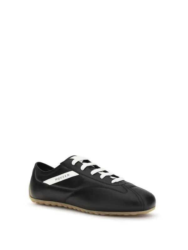 Alexander McQueen Low Boxer Sneakers In Nappa Leather - Black