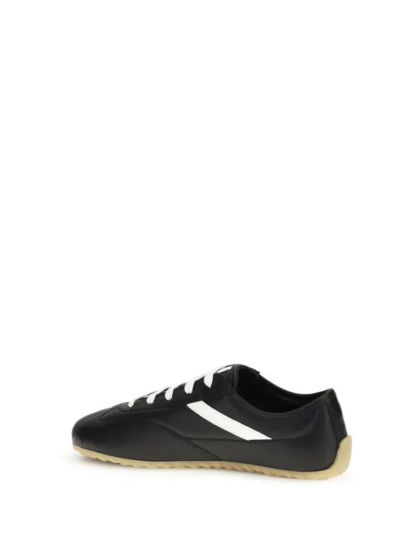 Alexander McQueen Low Boxer Sneakers In Nappa Leather - Black