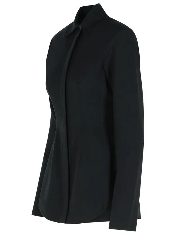 Sportmax Baffo Viscose Knit Shirt - Black