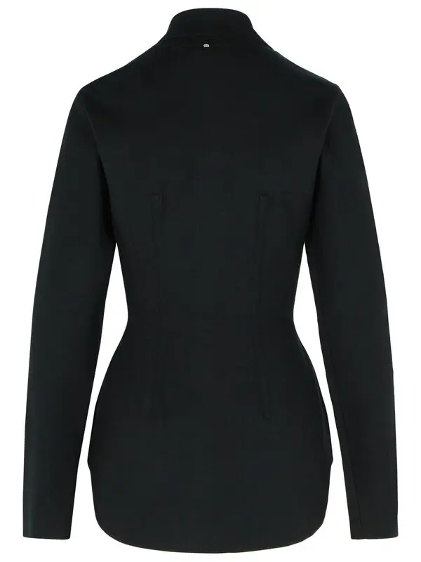Sportmax Baffo Viscose Knit Shirt - Black