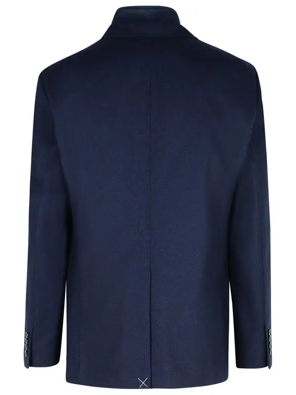 FAY Navy Polyamide Jacket With Removable Vest
