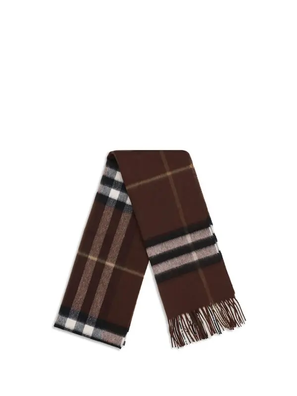 Burberry Cashmere Archive Check Scarf - Brown
