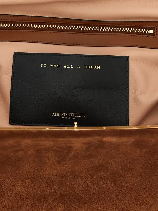 Alberta Ferretti Maxi Suede Pouch