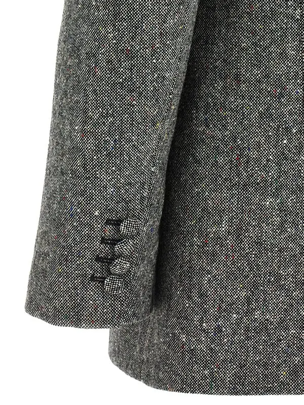 Valentino Garavani Double-breasted Blazer In Bottonato Natte