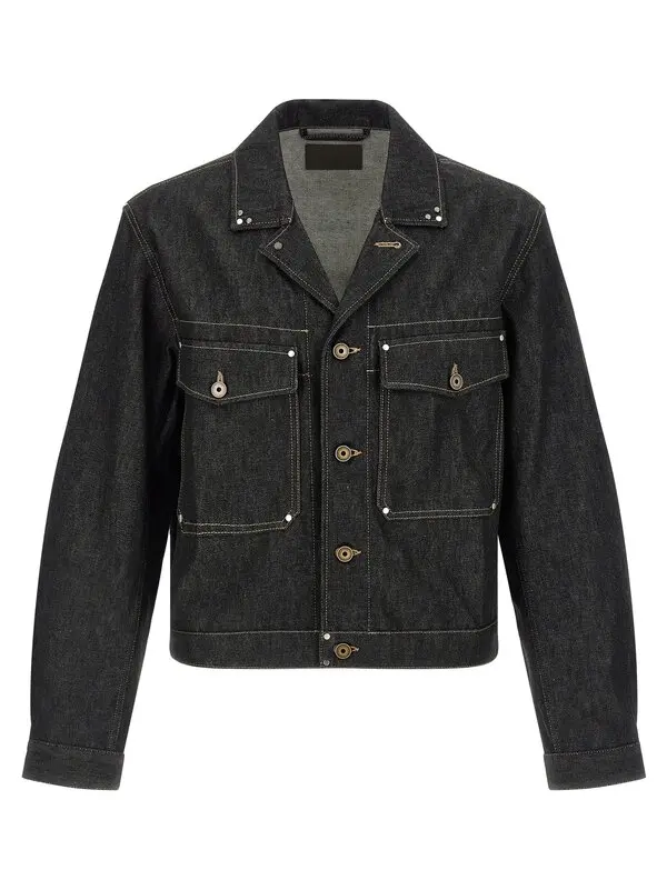 LEMAIRE Trucker Heavy Denim Jacket - Black