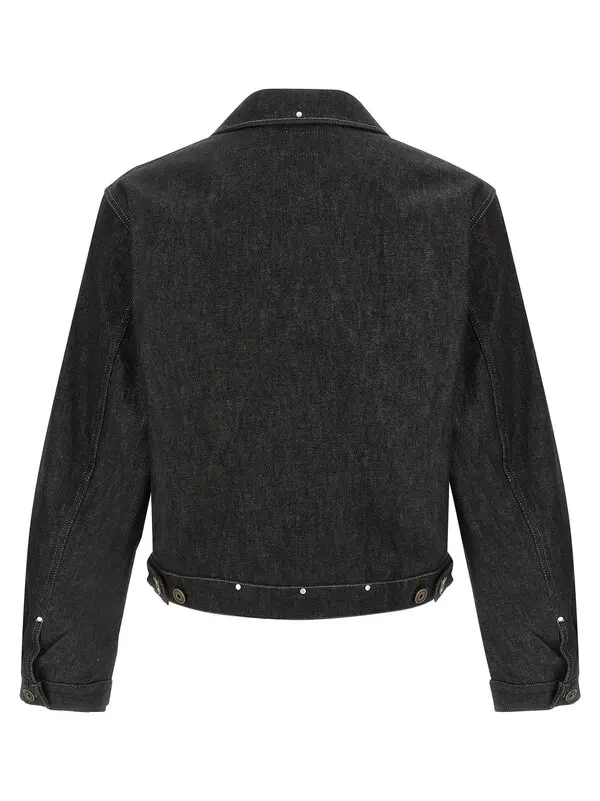 LEMAIRE Trucker Heavy Denim Jacket - Black