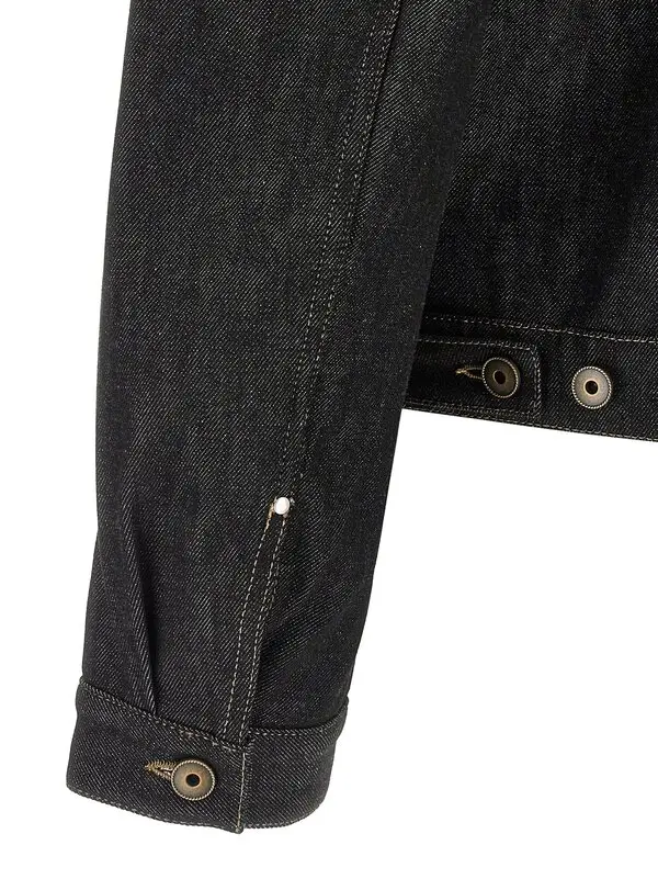 LEMAIRE Trucker Heavy Denim Jacket - Black