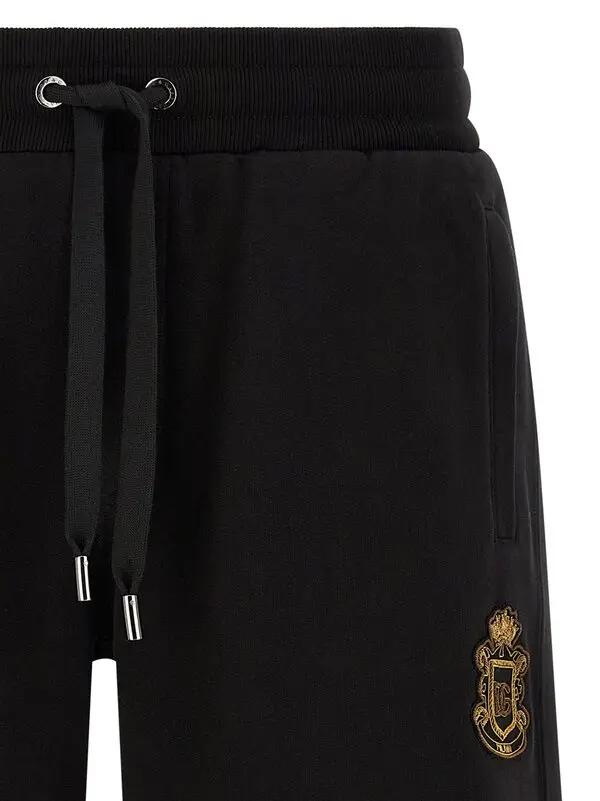 Dolce & Gabbana Embroidered Bermuda Shorts - Black