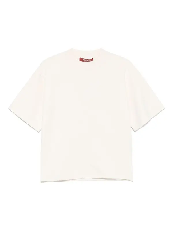 Max Mara Short Sleeve T-shirt With Embossed Logo