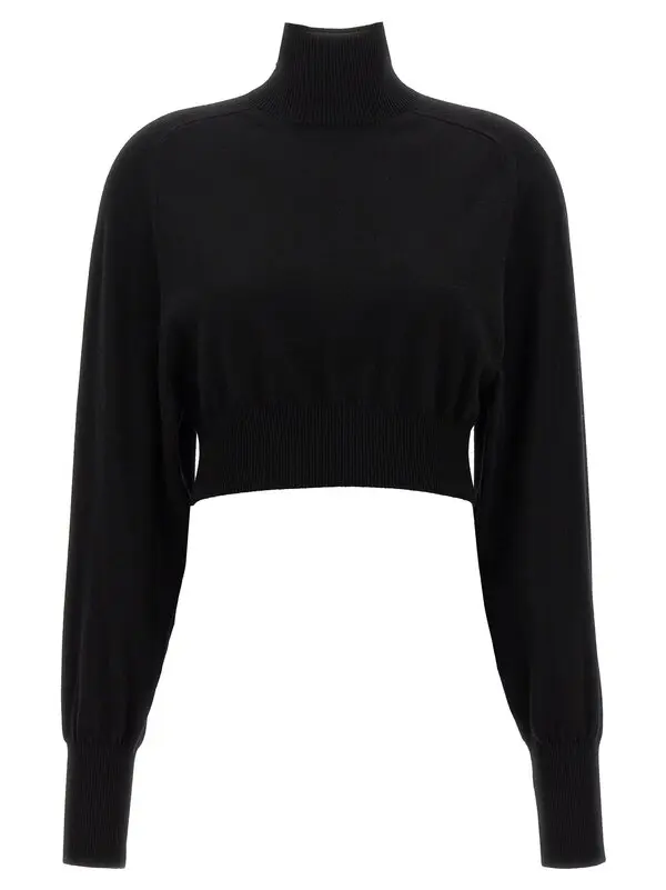 Sportmax Ululato" Wool Turtleneck Sweater - Black