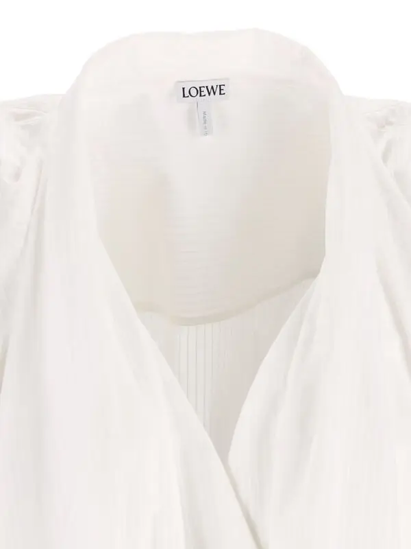 Loewe Cotton Draped Dress - Multicolor