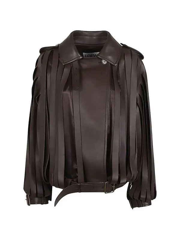 Loewe Leather Belted Jacket
