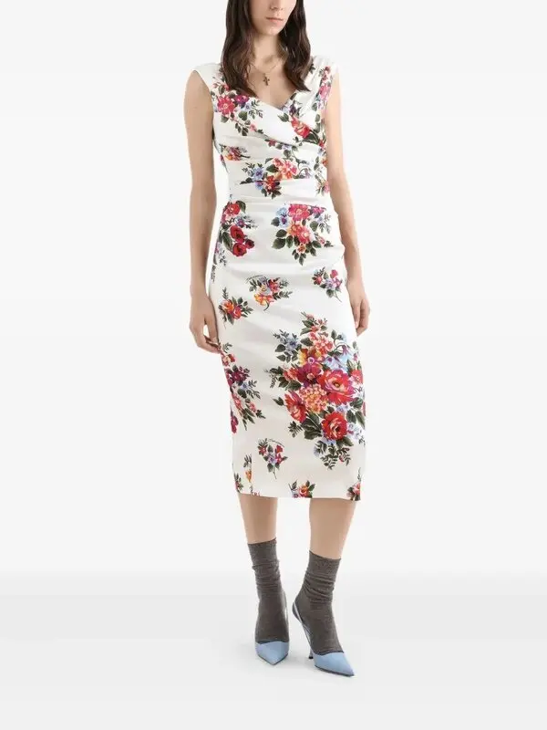 Dolce & Gabbana Printed Viscose Dress - Multicolor