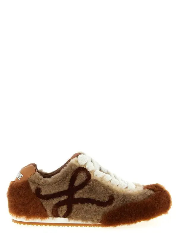 Loewe Ballet Runner 2.0 Shearling Sneakers - Brown