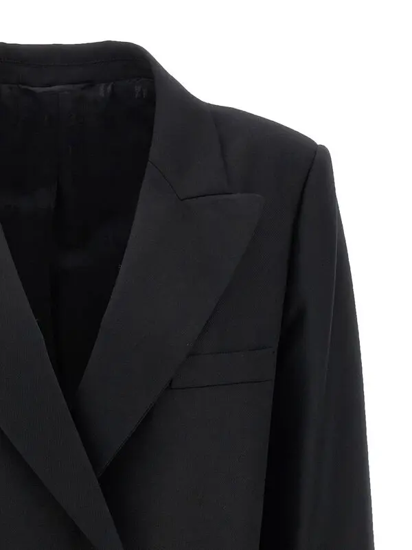 BLAZÉ MILANO Alcanara Everynight" Double-breasted Blazer - Black