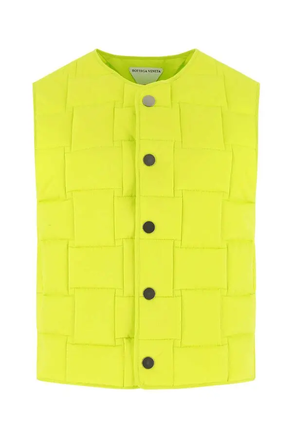Bottega Veneta Padded Nylon Vest - Green