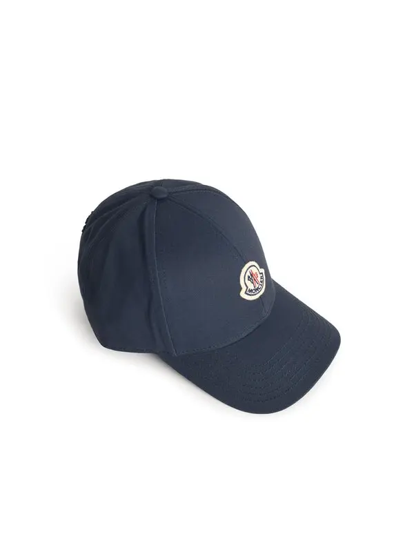 Moncler Cotton Baseball Cap - Blue