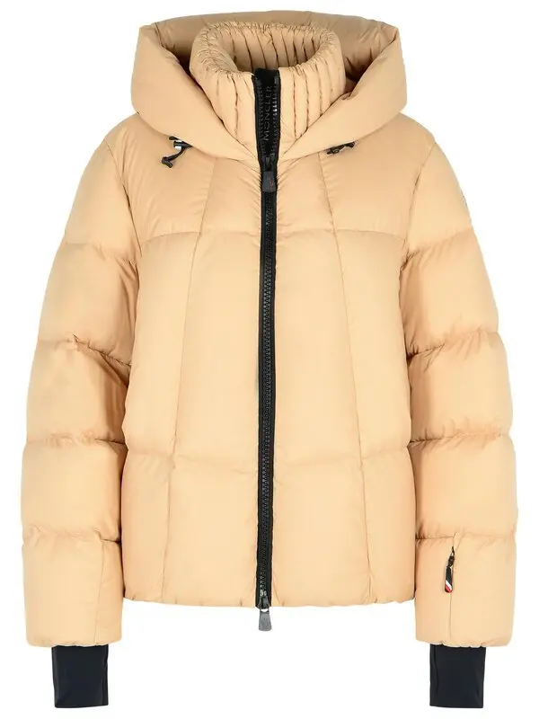 Moncler Beige Polyamide Ski Jacket - Cream