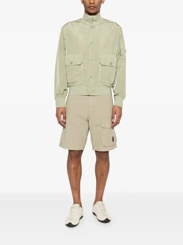 C.P. COMPANY Chrome-r Button Bomber Jacket - Multicolor