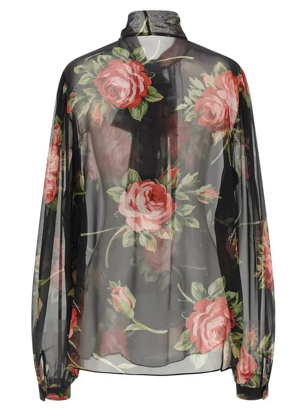Dolce & Gabbana Bouquet Rose" Chiffon Blouse