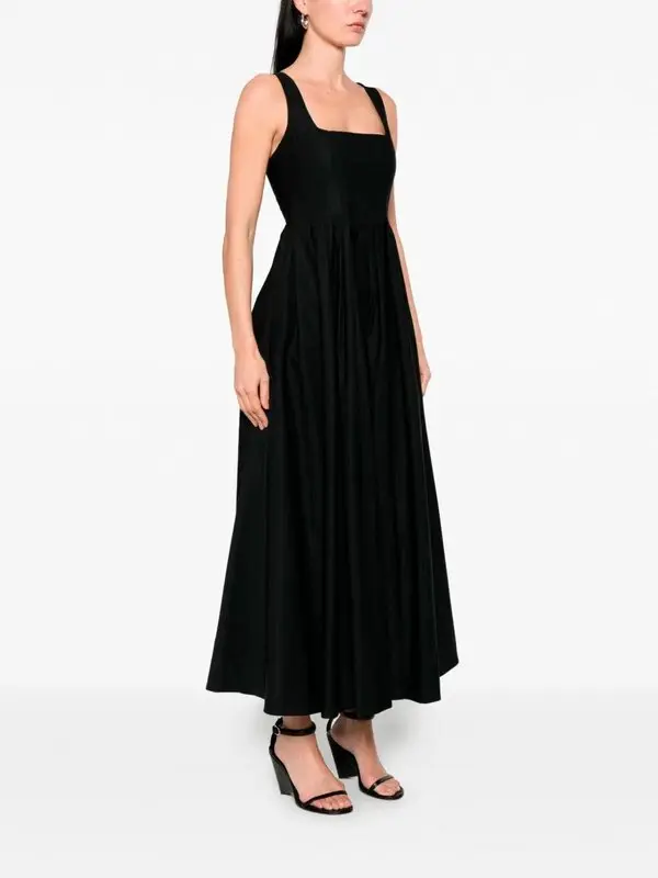 Sportmax Cotton Square Neck Dress - Multicolor